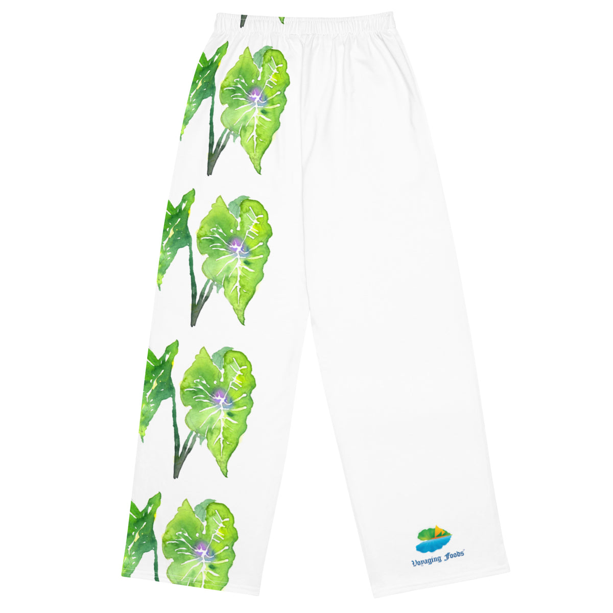 Kalo print wide-leg pants – Voyaging Foods
