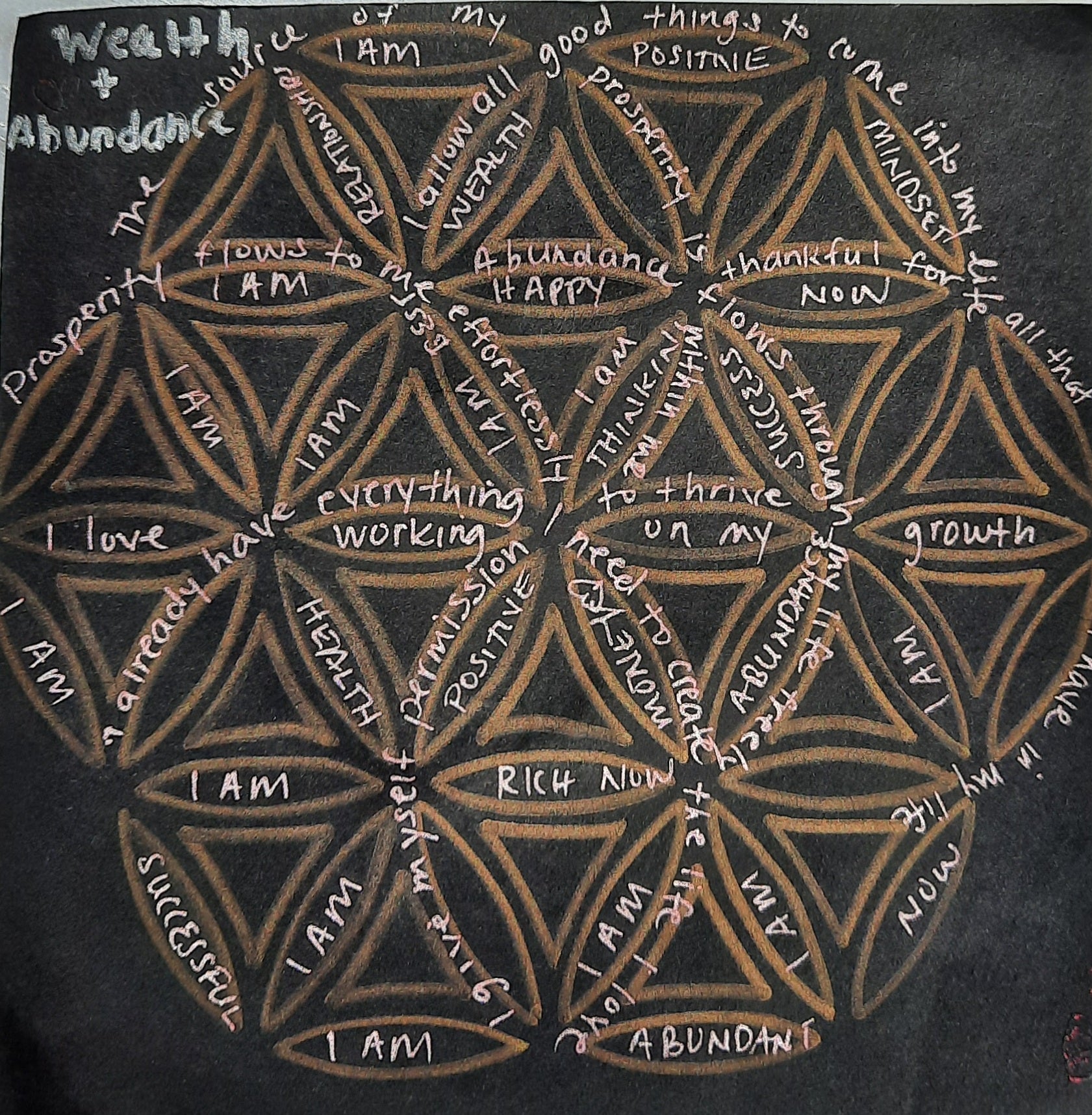 Sacred Geometry Art Triangles